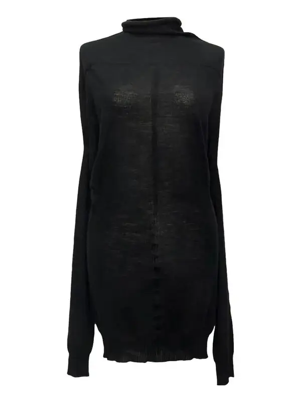Rick Owens Wool Oversized Sweater - Black
