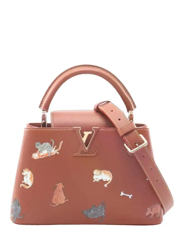 LOUIS VUITTON X Grace Coddington Capucines Bb Handbag - Brown