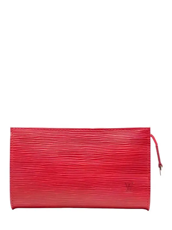 LOUIS VUITTON 1990-2010 Epi Bucket Pm Pouch - Red
