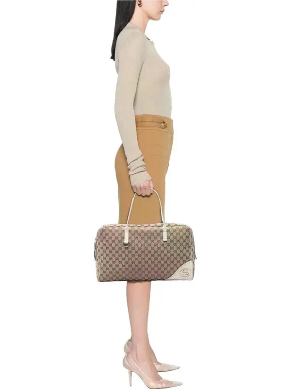 Gucci Gg Canvas New Britt Shoulder Bag - Neutrals