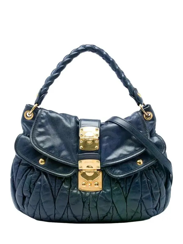 Miu Miu Coffer Satchel - Blue