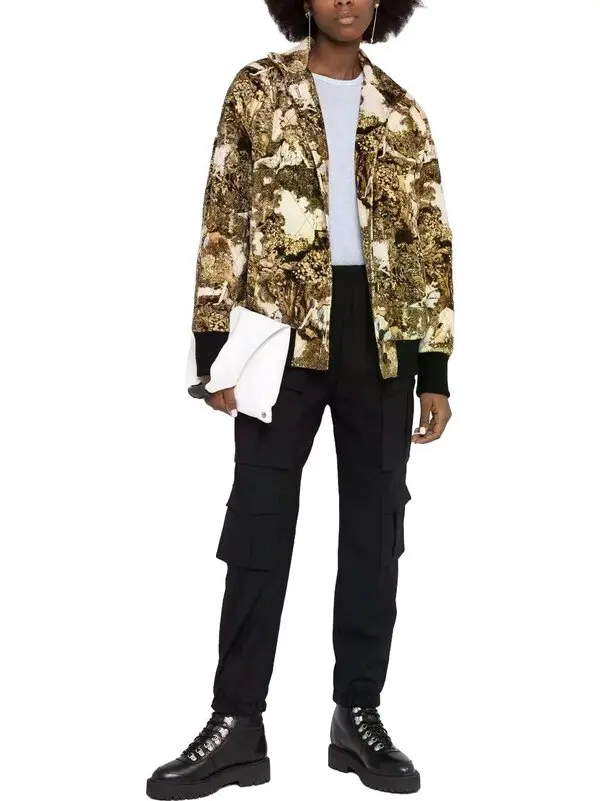Kenzo Abstract Print Bomber Jacket - Neutrals