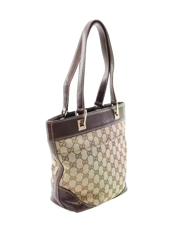 Gucci 2000s Logo-pattern Tote Bag - Brown