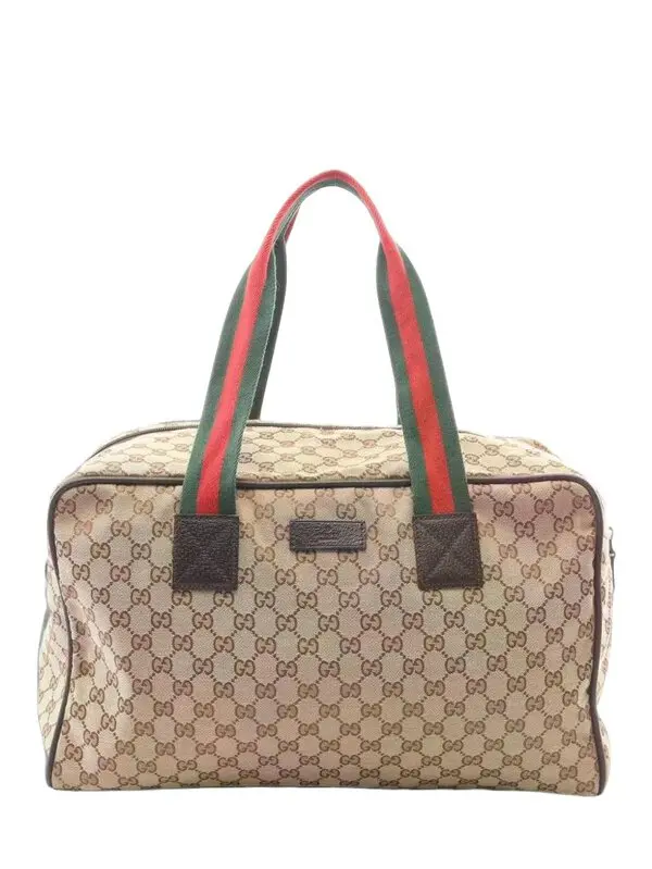 Gucci Gg Canvas Boston Bag - Neutrals