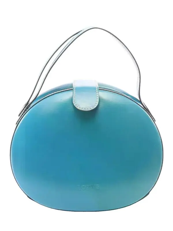 Loewe 2000s Round Debossed-logo Mini Handbag - Blue
