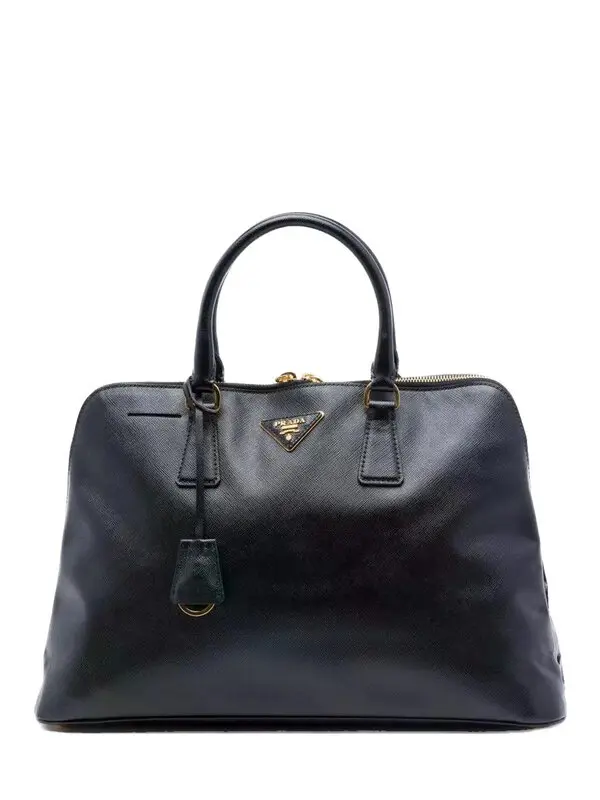 Prada Saffiano Lux Promenade Satchel - Black