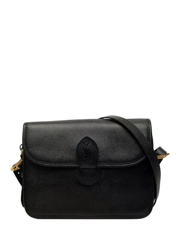 Saint Laurent Leather Crossbody Bag - Black