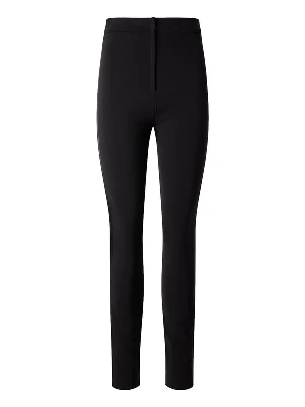 Dolce & Gabbana Stretch-jersey High-rise Cigarette Trousers - Black