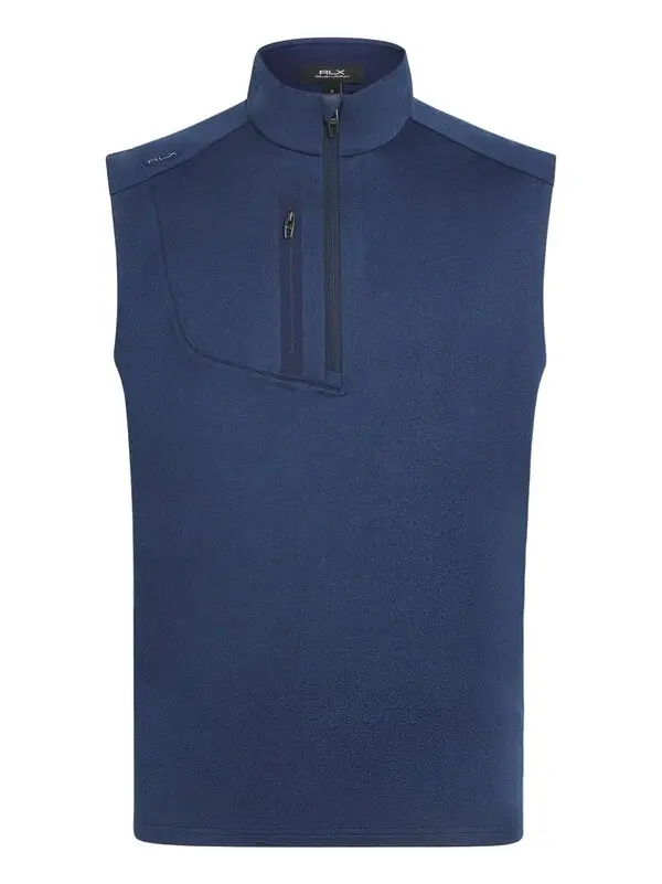 Rlx Ralph Lauren Half-zip Gilet - Blue