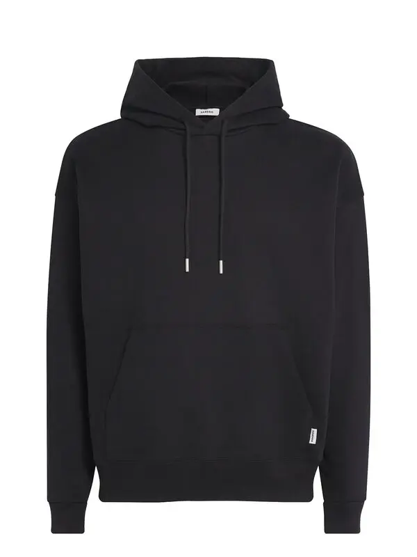 Sandro Oversized Cotton Hoodie - Black