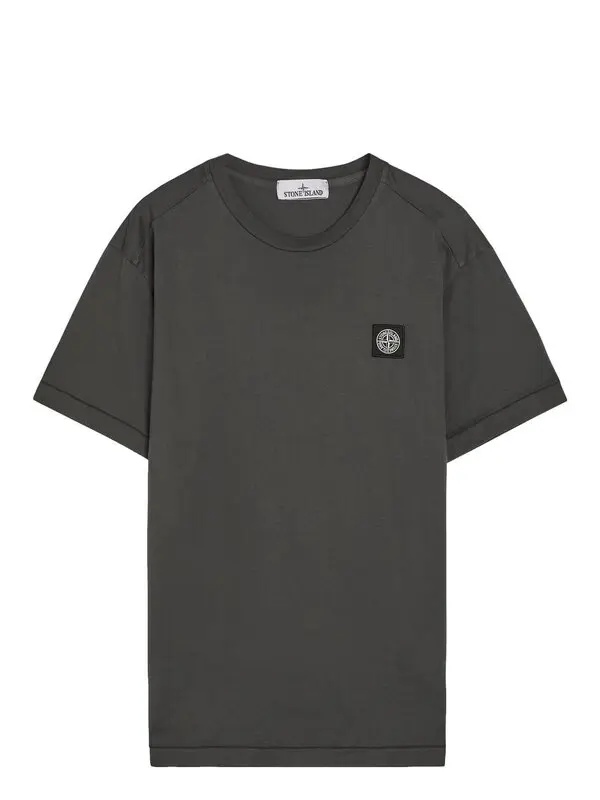 Stone Island Compass Logo Cotton T-shirt - Grey
