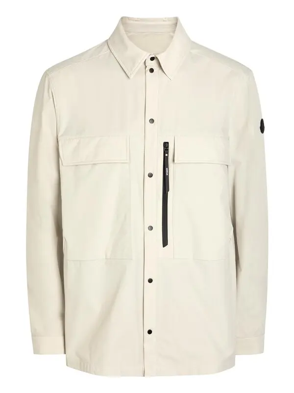 Moncler Logo Shell Overshirt - Stone