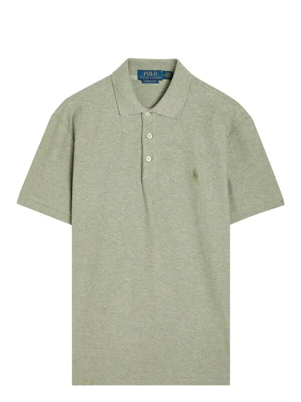 Polo Ralph Lauren Waffle Cotton Polo Shirt - Green