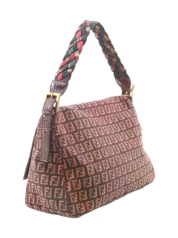 Fendi 2000s Zucchino Mamma Bucket Shoulder Bag - Red