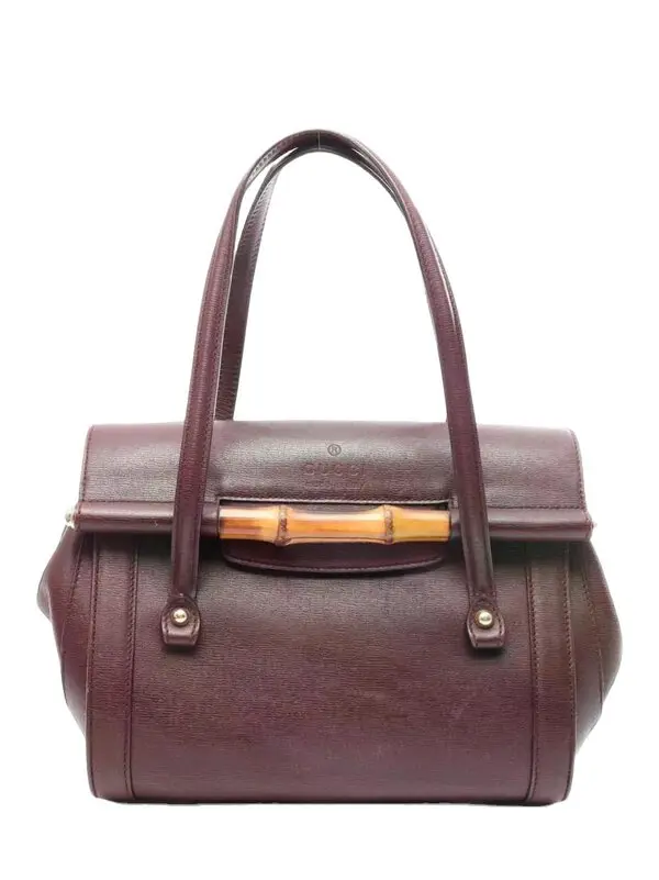 Gucci 2000s Bamboo Shoulder Bag - Red