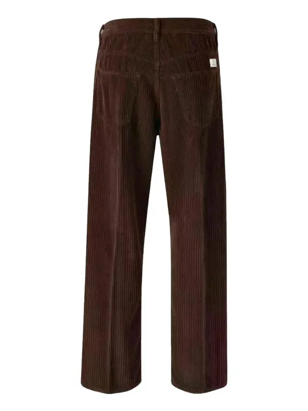 NINE:INTHE:MORNING Corduroy Straight-leg Trousers - Brown
