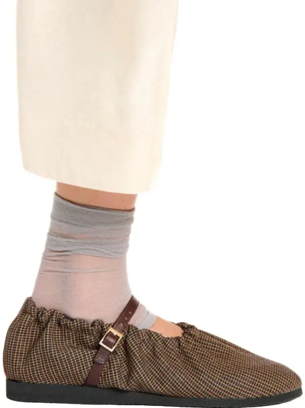 NAGUISA Leonora Mary Jane Shoes - Brown