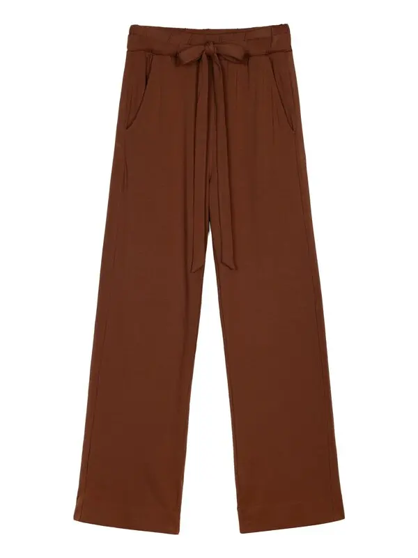 WEARTWO LONDON Goddess Wide Leg Trousers - Brown