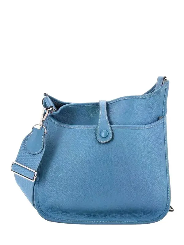 Hermès Evelyne Bag Gen Iii Clemence Pm Cross Body Bag - Blue