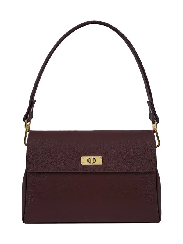 APATCHY LONDON The Abi Burgundy Leather Bag - Red