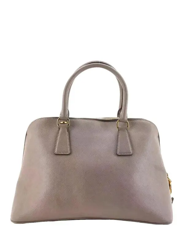 Prada Promenade Bag Saffiano Leather Medium Satchel - Neutrals