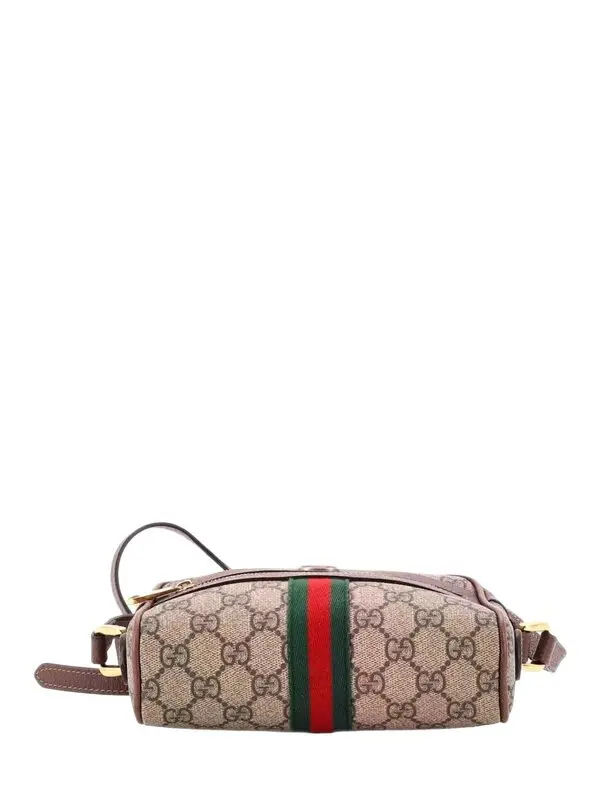 Gucci Ophidia Shoulder Bag Gg Coated Canvas Mini Cross Body Bag - Brown