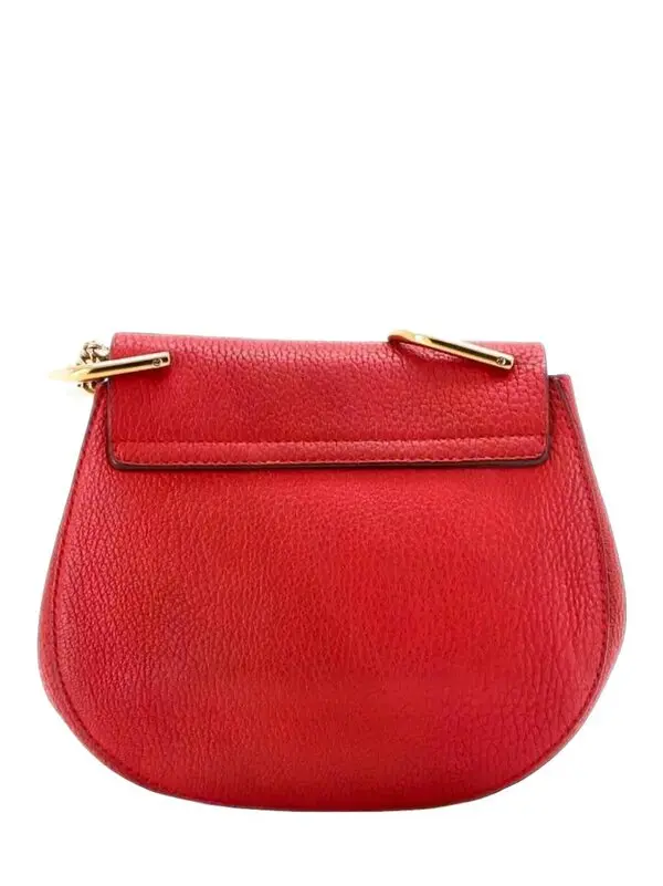 Chloé Drew Leather Small Crossbody Bag - Red