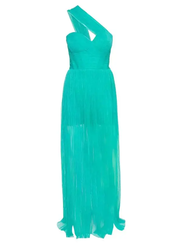 MARIA LUCIA HOHAN Plissé Tulle Gown - Blue