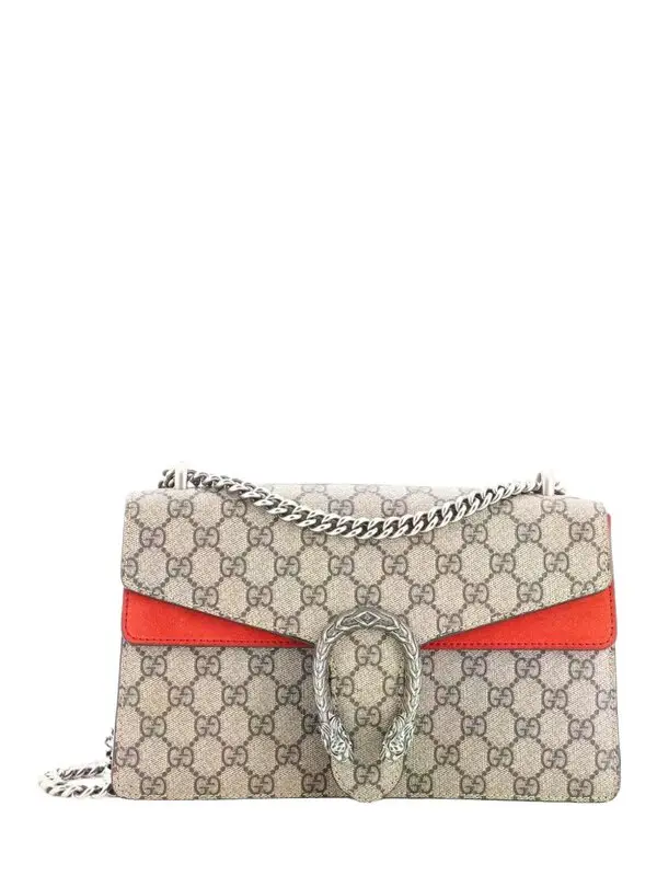 Gucci Dionysus Bag Gg Coated Canvas Small Shoulder Bag - Brown