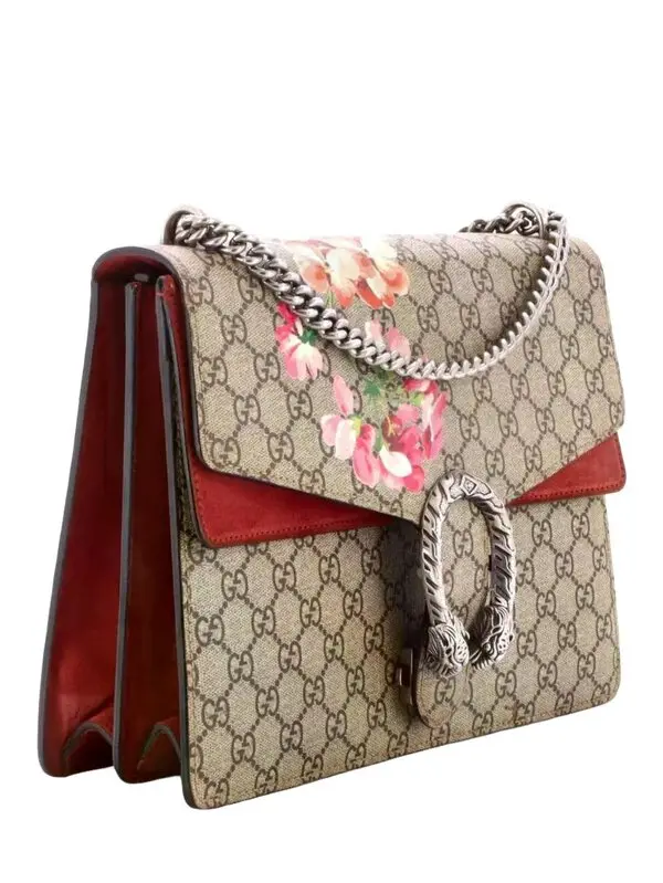 Gucci Dionysus Blooms Print Gg Coated Canvas Medium Shoulder Bag - Brown