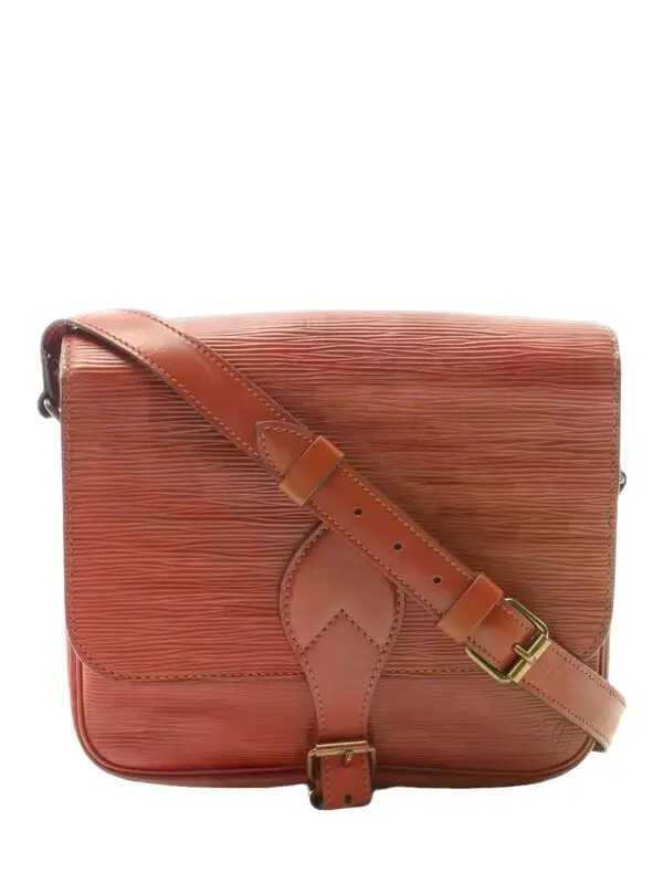 LOUIS VUITTON 1984 Cartesier Epi Shoulder Bag - Brown