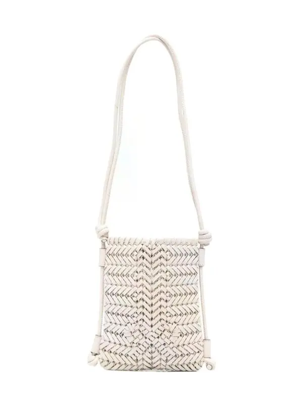 ANYA HINDMARCH Woven-leather Shoulder Bag - Neutrals