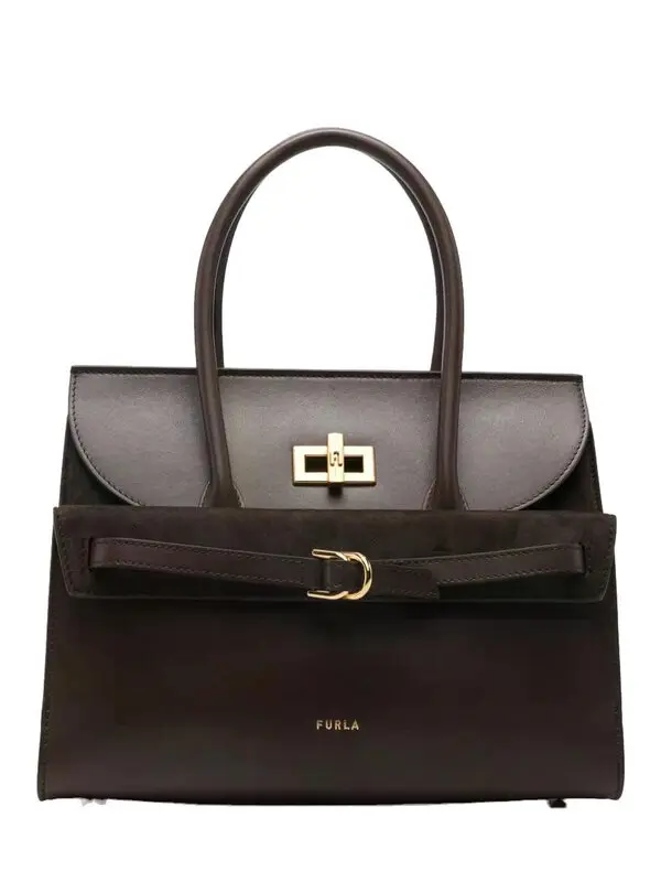 Furla Buckle-detail Tote Bag - Brown