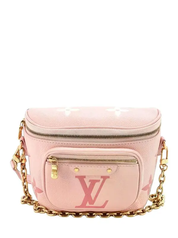 LOUIS VUITTON Bum Bag The Pool Monogram Empreinte Giant Mini Crossbody Bag - Pink