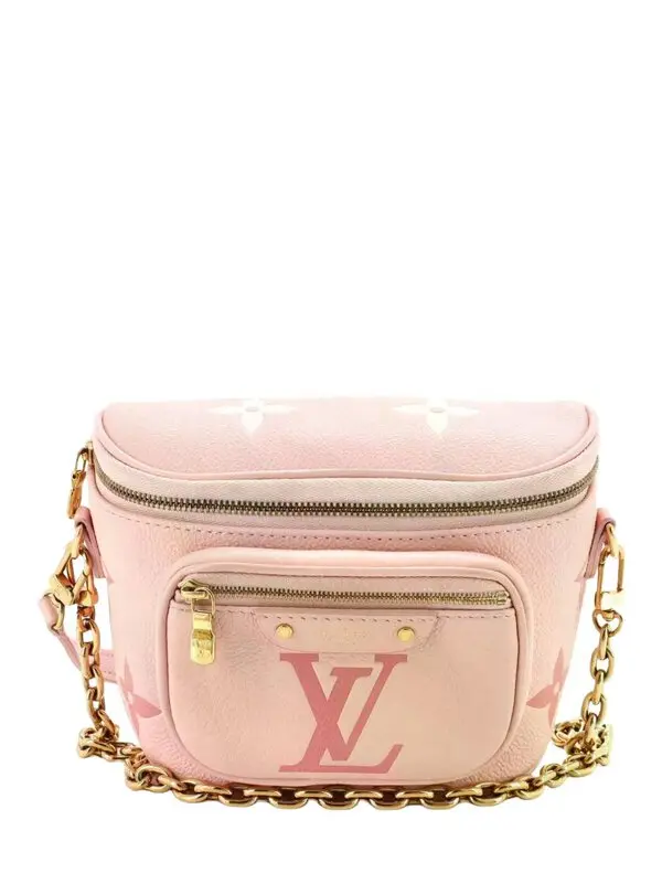 LOUIS VUITTON Bum Bag The Pool Monogram Empreinte Giant Mini Crossbody Bag - Pink