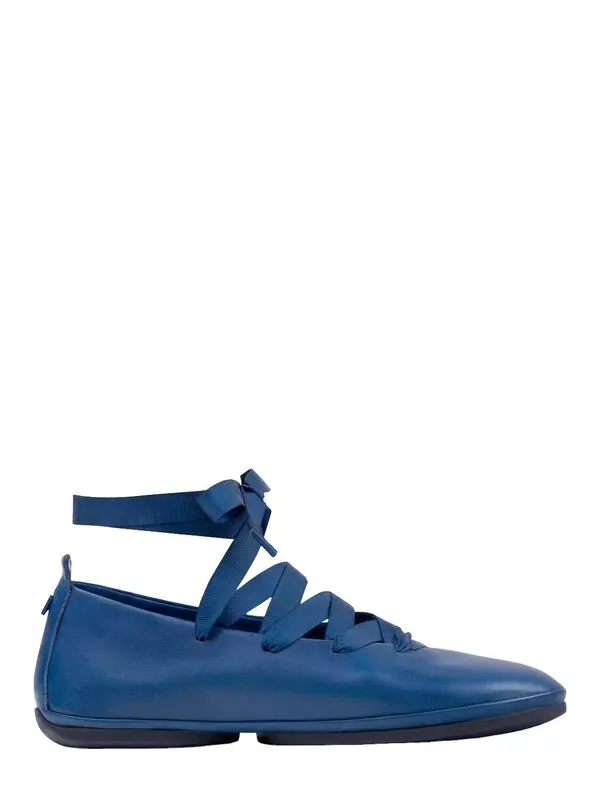 Camper Right Nina Leather Ballerina - Blue