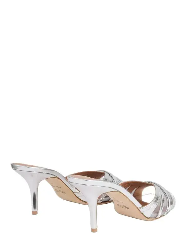 MALONE SOULIERS Metallic Leather Sandals - Silver