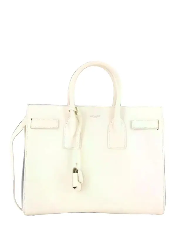 Saint Laurent Sac De Jour Leather Small Tote Bag - Neutrals