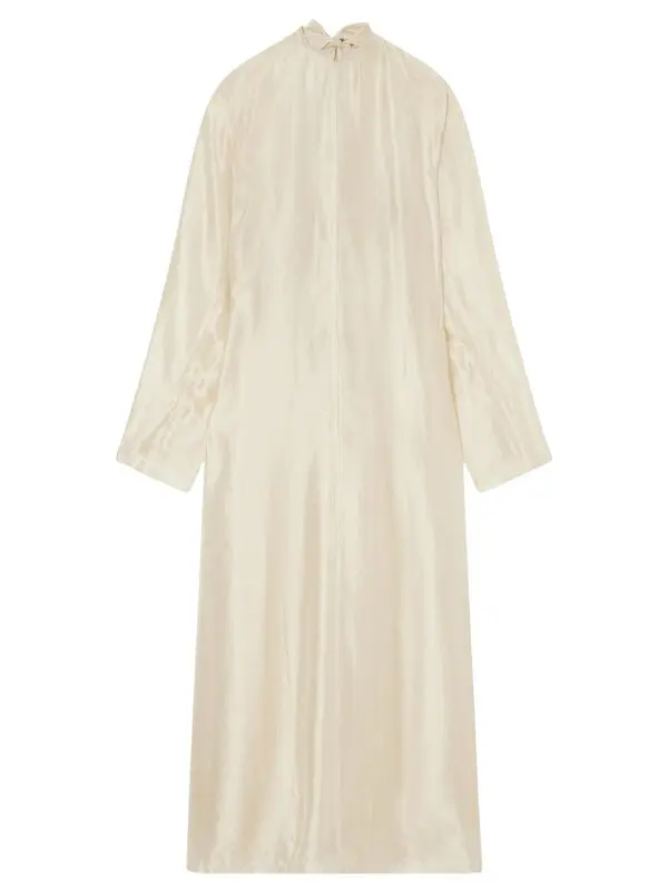 Our Legacy Shift Satin Maxi Dress - Neutrals