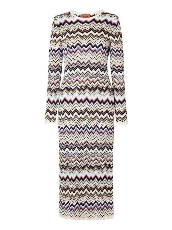 Missoni Striped Crochet-knit Midi Skirt - Multi