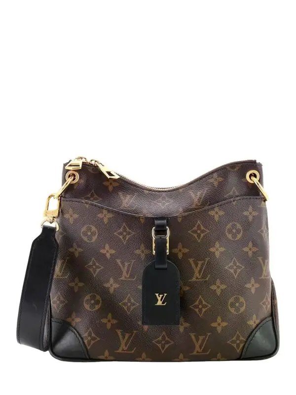 LOUIS VUITTON Odeon Nm Monogram Canvas Pm Cross Body Bag - Black