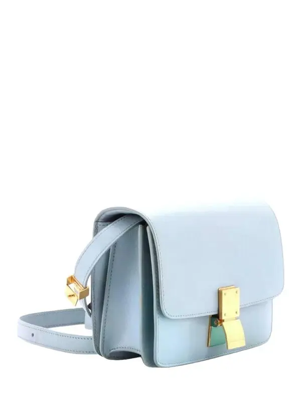 Celine Smooth Leather Teen Classic Box Bag - Blue