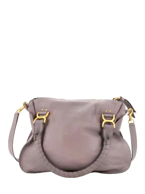 Chloé Marcie Leather Medium Satchel - Grey