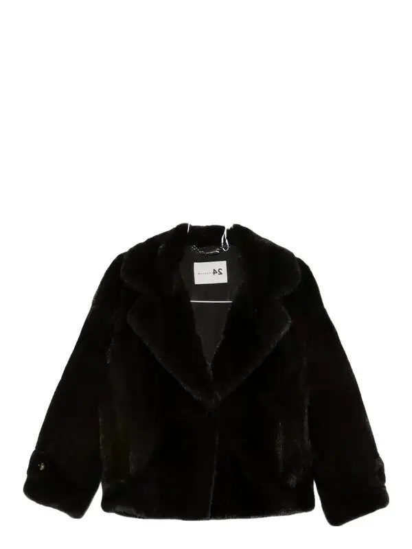 MANZONI 24 Fur Long-sleeve Jacket - Brown