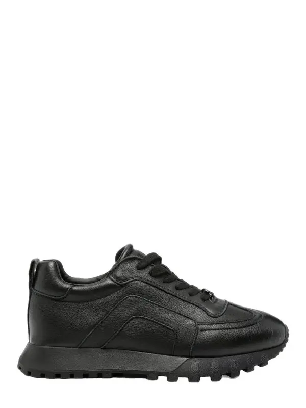 LINDA BAUMANN Panelled Ridged-sole Sneakers - Black