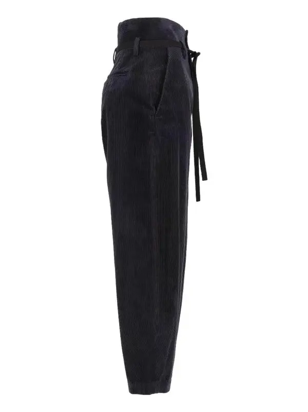 Barena Venezia Corduroy Drawstring-waist Trousers - Blue