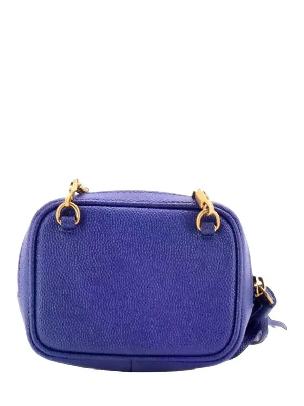 Saint Laurent Lou Camera Bag Matelasse Chevron Leather Baby Crossbody Bag - Blue