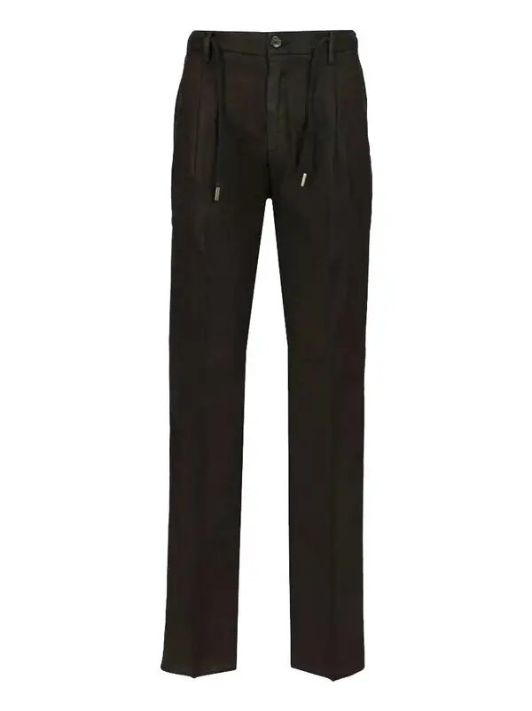 AL DUCA D’AOSTA 1902 Drawstring Pleated Trousers - Black