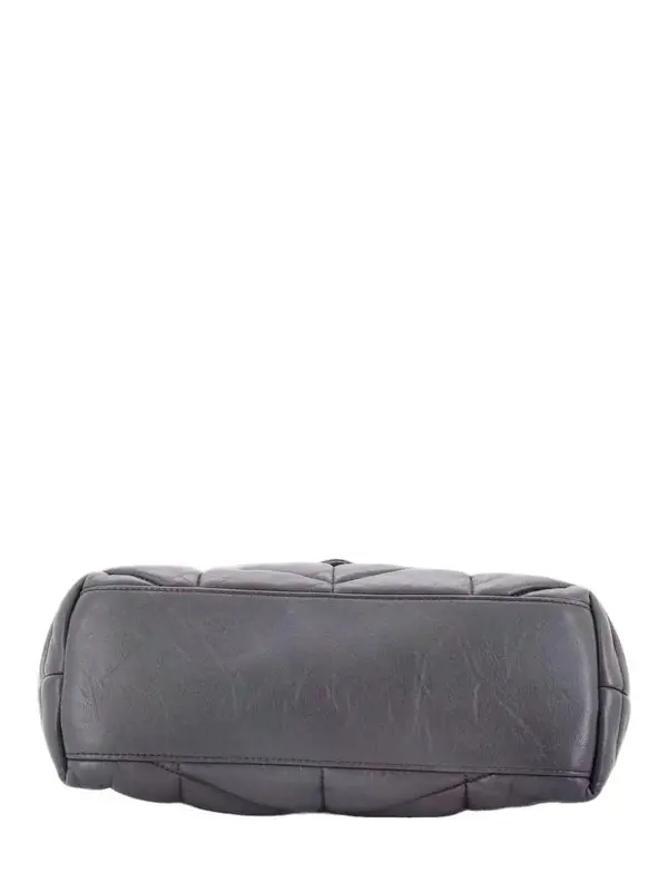 Saint Laurent Loulou Puffer Quilted Leather Small Shoulder Bag - Grey