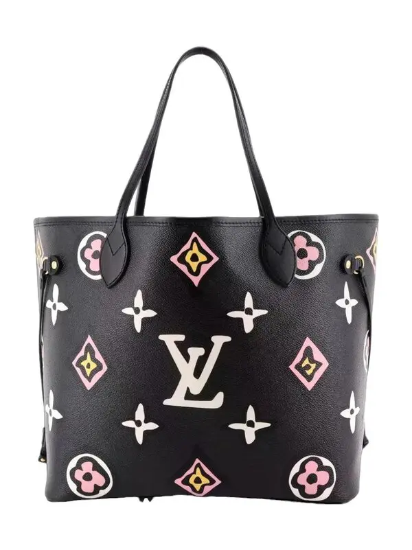 LOUIS VUITTON Neverfull Nm Wild At Heart Monogram Giant Mm Tote Bag - Black